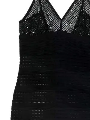 GENNY Sequin V-neck Dress