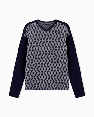 Giorgio Armani V Neck Sweaters For Men