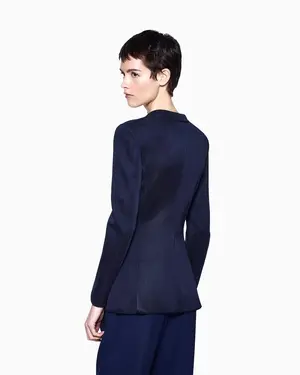 Giorgio Armani Silk Knit Double-breasted Jacket