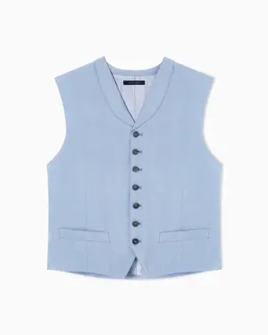Giorgio Armani Single Breasted Vests For Men