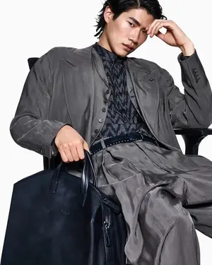 Giorgio Armani Single-breasted Viscose Waistcoat - Brown