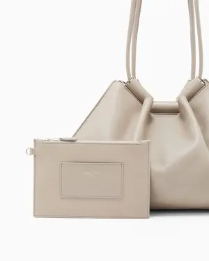 Giorgio Armani Small Nappa Leather Shopper