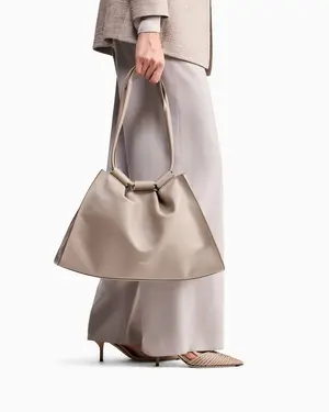 Giorgio Armani Small Nappa Leather Shopper