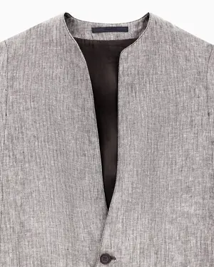 Giorgio Armani Mélange Linen Waistcoat
