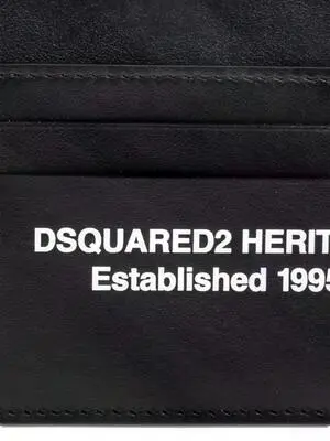 Dsquared2 Knotted Leather Cardholder