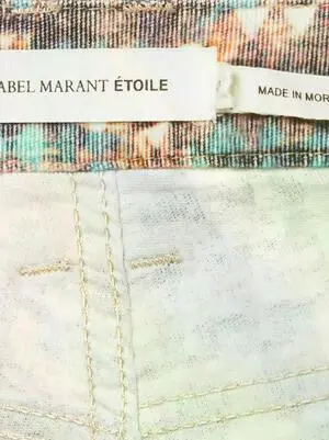 MARANT ETOILE Perry Print Corduroy Trousers