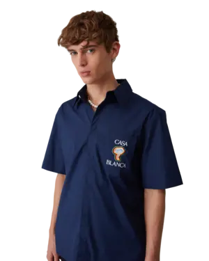 Casablanca Rainbow Mushroom Short Sleeve Shirt