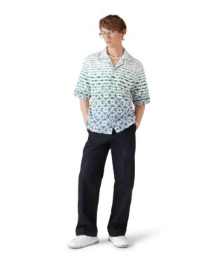 Casablanca Monogram Gradient Towelling Short Sleeve Shirt - Multicolor