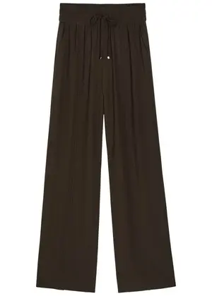 JOSEPH Dee Wide-leg Crepe Trousers