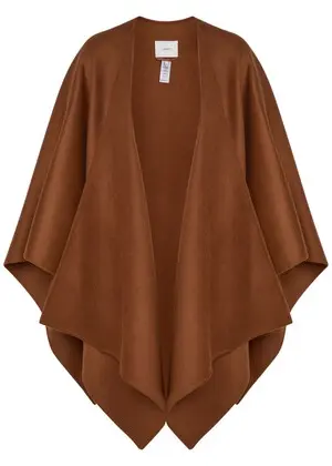 JOSEPH Cassidy Wool And Cashmere-blend Cape Coat - Rust