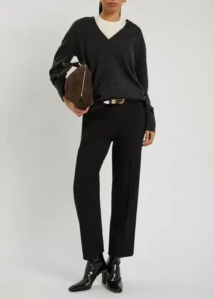 TOTEME Cropped Straight-leg Trousers