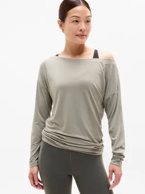 Athleta Draped Performance Tops For Women