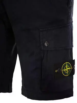 Stone Island Cargo Zip Pocket Bermuda Shorts - Blue