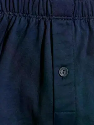 Hanro Buttoned Cotton Boxers - Blue