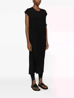 THOM KROM Side-slit Midi Dress - Black