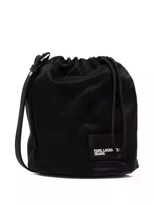 Karl Lagerfeld Drawstring Crossbody Bag
