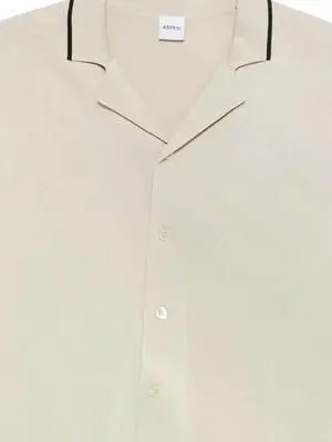 Aspesi Contrast-trim Shirt - Neutrals