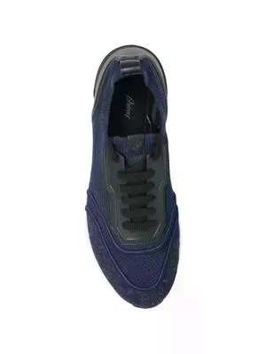 Brioni Panelled Sneakers - Blue