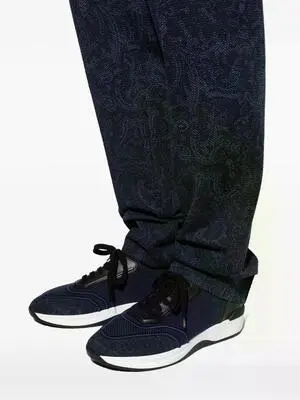 Brioni Panelled Sneakers - Blue
