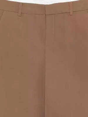 Federica Tosi Zipped Tailored Trousers - Brown