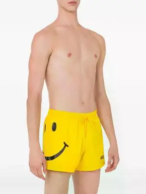 Moschino Smiley-print Swim Shorts