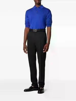 Versace Button V-neck Sweater