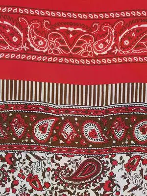 P.a.r.o.s.h Paisley-pattern V-neck Midi Dress