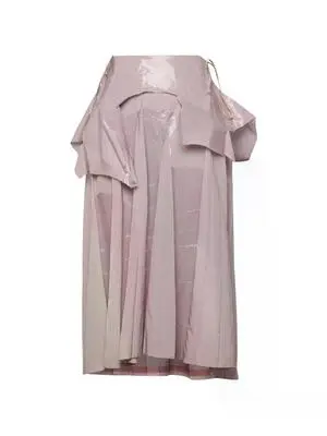 MAISON MARGIELA Ruffled Laminated Midi Skirt