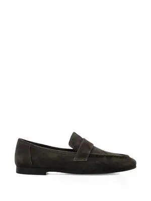 Black Suede Studio Flats For Women