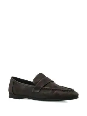 BLACK SUEDE STUDIO Arrow Suede Loafers - Brown