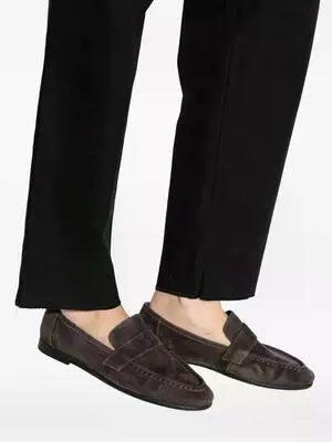 BLACK SUEDE STUDIO Arrow Suede Loafers - Brown