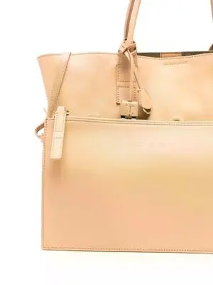 Hogan Debossed Leather Tote Bag