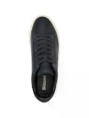 BLAUER. Embossed Sneakers - Blue