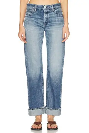 Moussy Vintage Deltona Straight Jeans - Blue