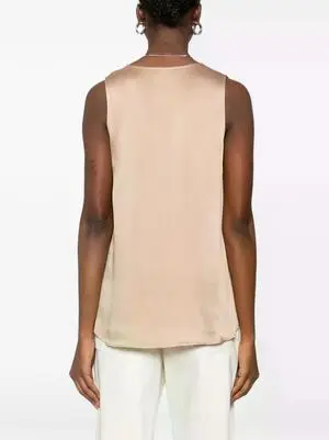 Antonelli Firenze Angelica V-neck Blouse - Neutrals