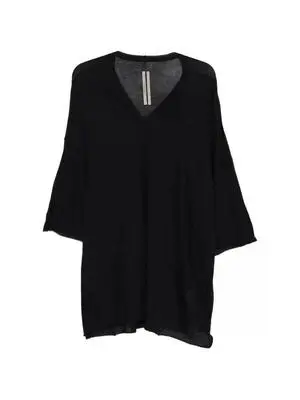 Rick Owens V Tommy V-neck T-shirt - Black