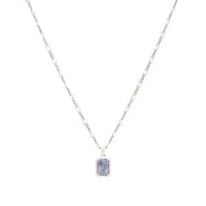 SERGE DENIMES Blue Jasper Pendant Necklace - Silver