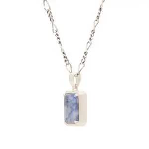 SERGE DENIMES Blue Jasper Pendant Necklace