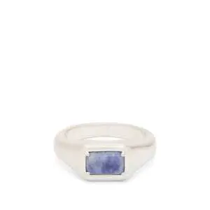 SERGE DENIMES Blue Jasper Sterling Ring - Silver