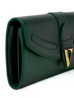 Versace V Leather Wallet On Chain