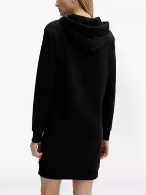 Armani Exchange Drawstring Hooded Mini Dress