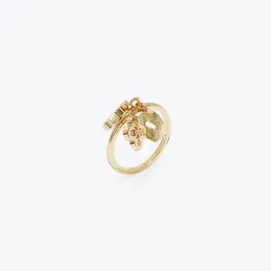 Tory Burch Forget Me Not Charm Ring - Tory Gold/mother Of Pearl