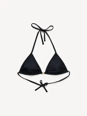 BY MALENE BIRGER Astrida Triangle Bikini Top - Black