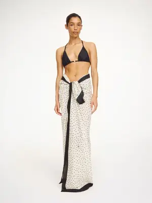 BY MALENE BIRGER Astrida Triangle Bikini Top - Black