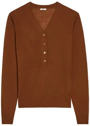 JOSEPH Gillies Cashmere Top - Rust