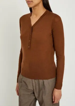 JOSEPH Gillies Cashmere Top - Rust