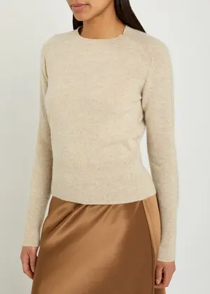 JOSEPH Melby Cashmere-blend Top - Beige