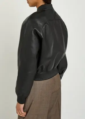 JOSEPH Leather Bomber Jacket