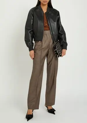JOSEPH Leather Bomber Jacket
