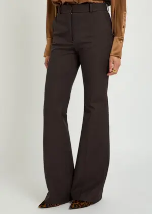 JOSEPH Tafira Flared-leg Trousers